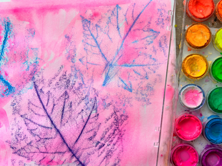 How to Make Fall Leaf Rubbings for Kids