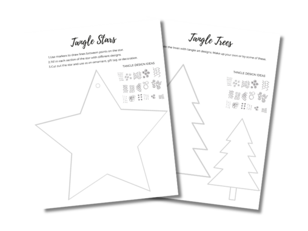 How to Draw Tangle Star Art