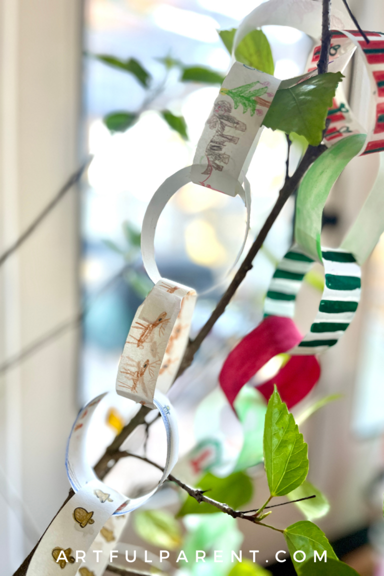 How to Make a Paper Chain for Kids - The Artful Parent