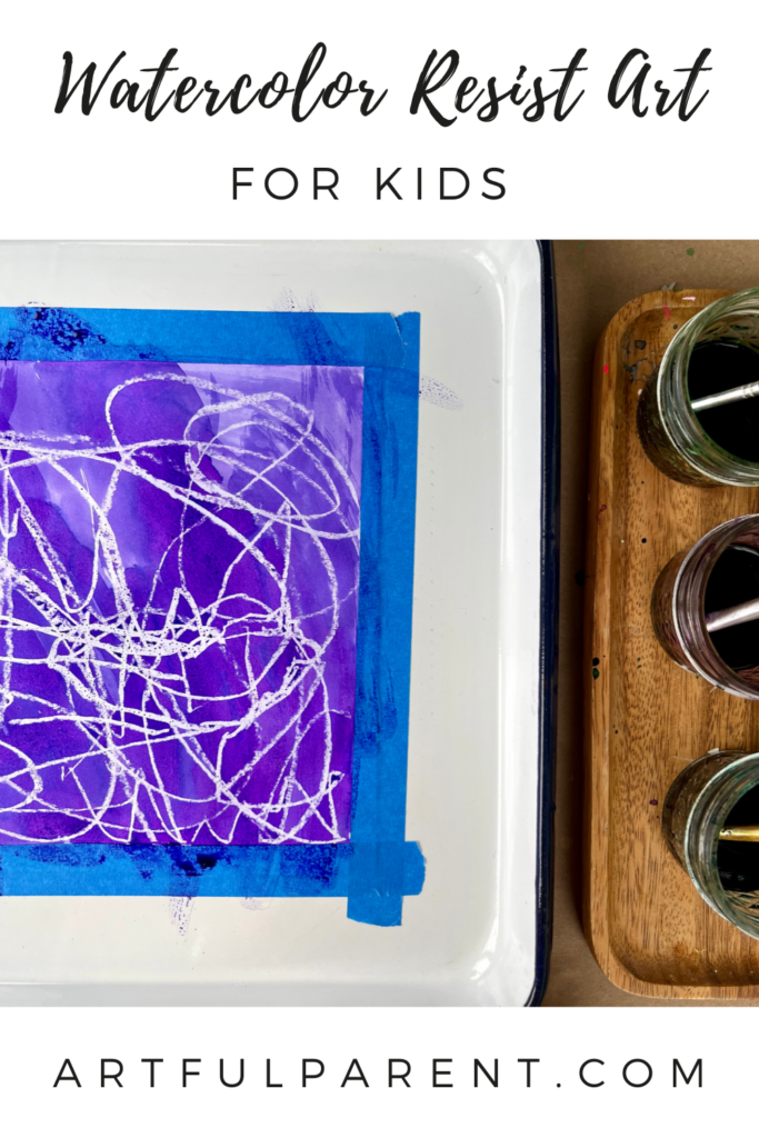 How to Do Watercolor Resist Crayon Art