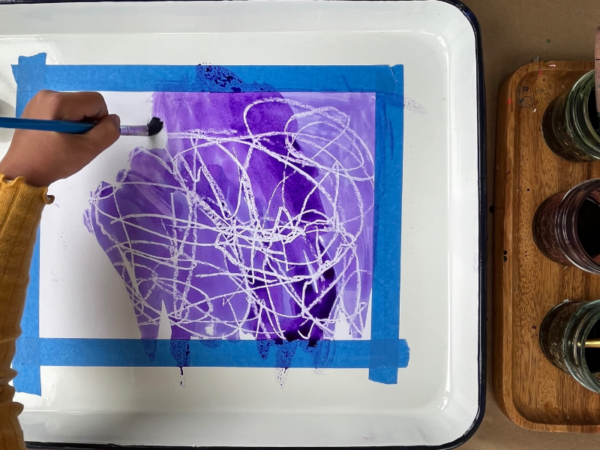 How to Do Watercolor Resist Crayon Art