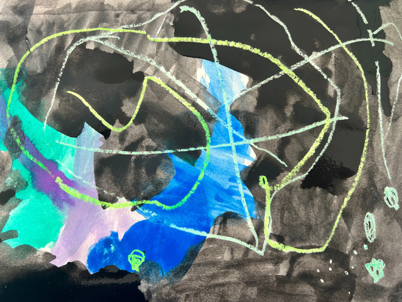 How to Do Watercolor Resist Crayon Art