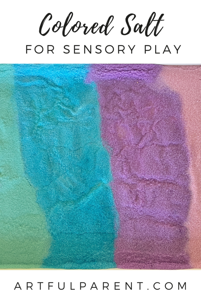 How to Make Colored Salt for Sensory Play - The Artful Parent
