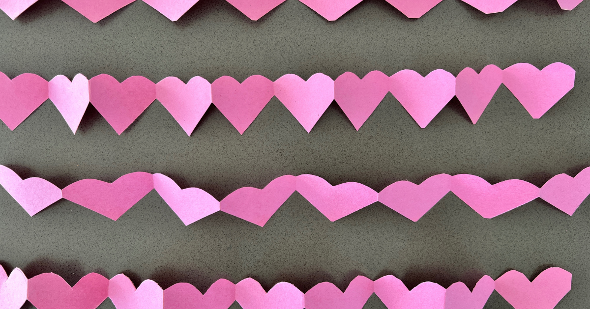 How to Make Heart Paper Chains - The Artful Parent