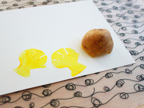 How to Do Potato Printing with Kids