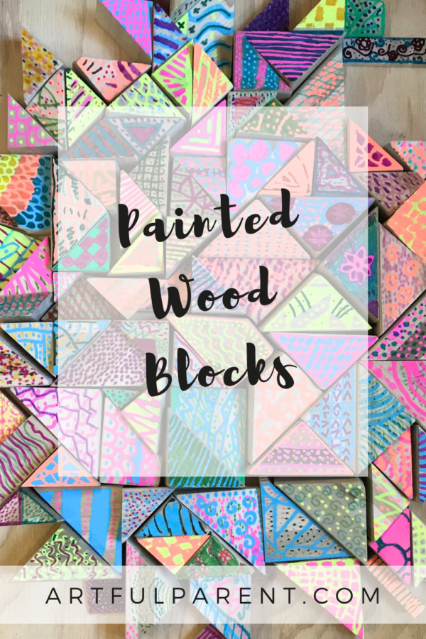 How to Make Painted Wood Blocks for Kids