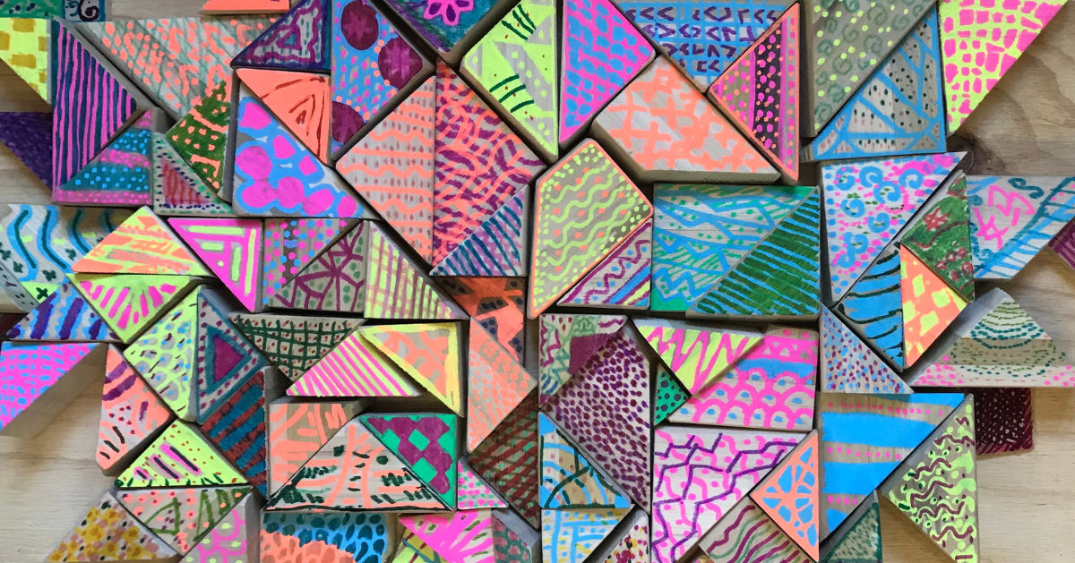How to Make Painted Wood Blocks for Kids