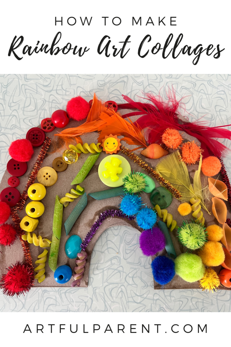 How to Make Rainbow Art Collages for Kids - The Artful Parent