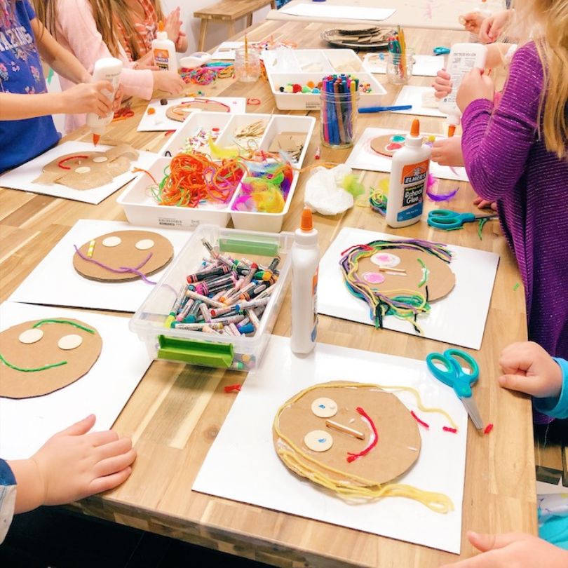 Explore Texture With Mixed Media Collage Portraits for Kids