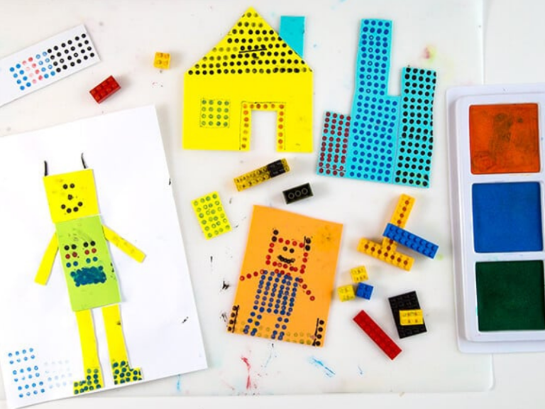 How to Make Easy LEGO Prints For Kids
