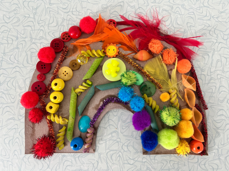 How to Make Rainbow Art Collages for Kids - The Artful Parent