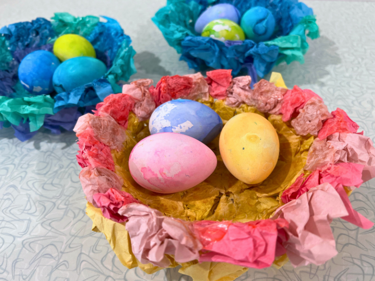How to Make a Tissue Paper Birds Nest