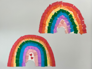 How to Make a Tissue Paper Rainbow - The Artful Parent