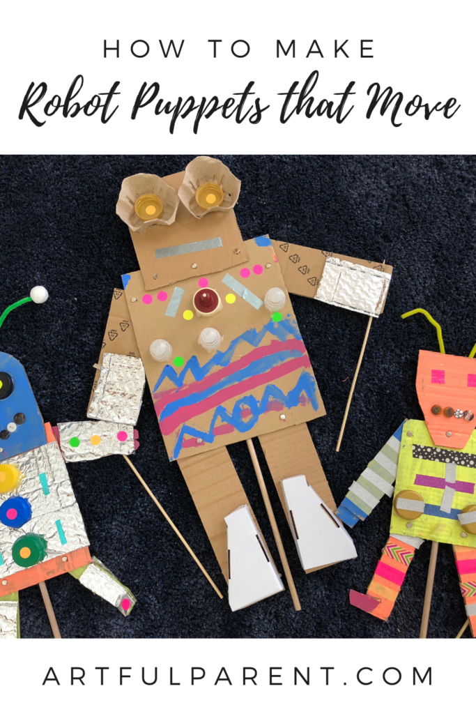 How to Make Cardboard Robot Puppets that Move