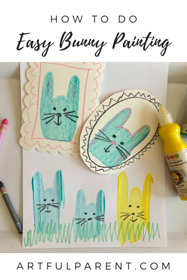 How to do Easy Bunny Painting for Easter - The Artful Parent