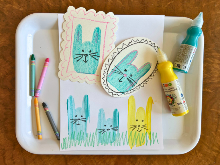 How to do Easy Bunny Painting for Easter - The Artful Parent