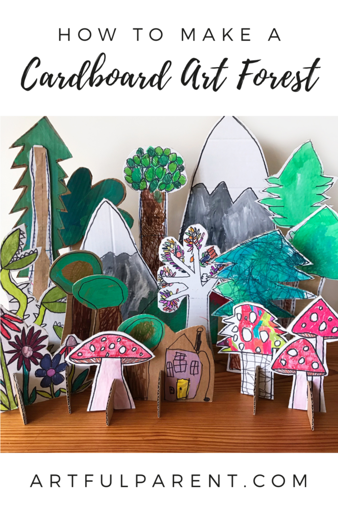 How to Create an Easy Cardboard Art Forest - The Artful Parent