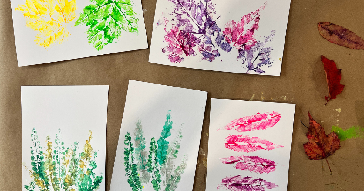 How to Do Leaf Printing with Kids