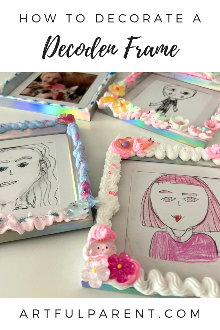 How to Make a Decoden Frame for Mother's Day - The Artful Parent