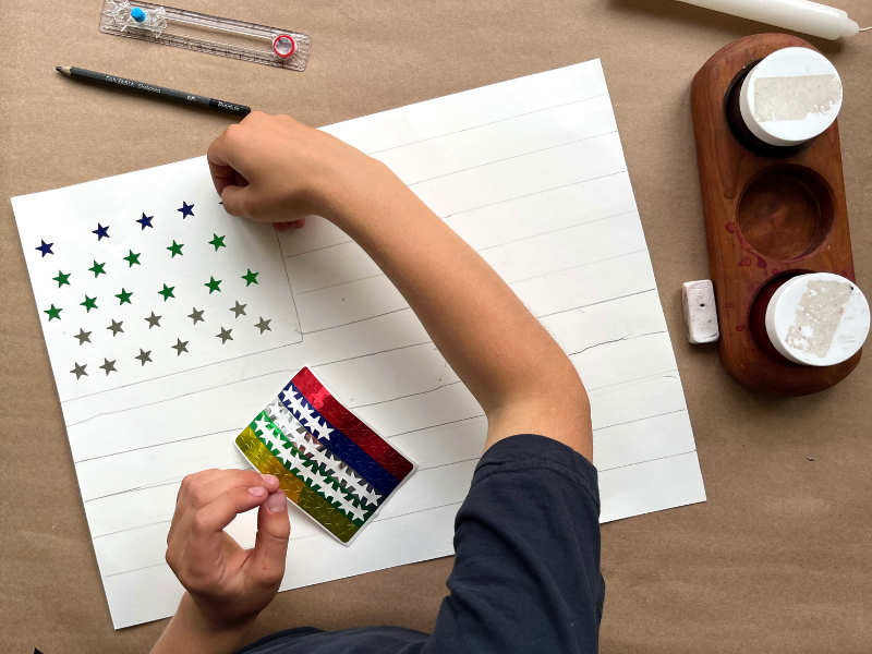 How to Make Flag Art for Kids - The Artful Parent