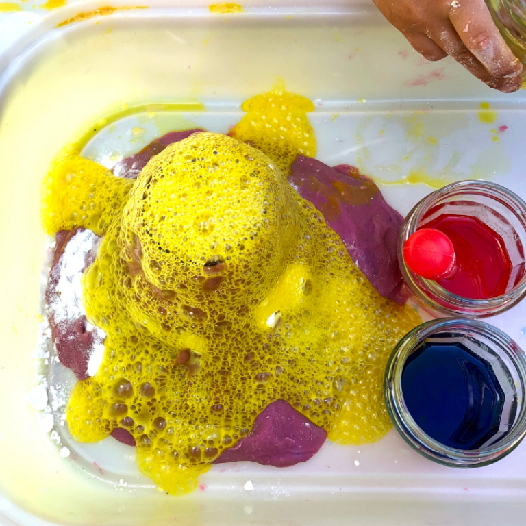 How To Make Baking Soda and Vinegar Volcanoes
