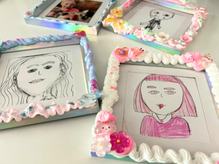 How to Make a Decoden Frame for Mother's Day - The Artful Parent
