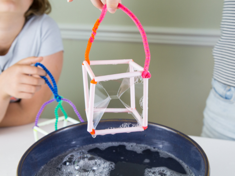 How to Make Geometric Bubbles - The Artful Parent