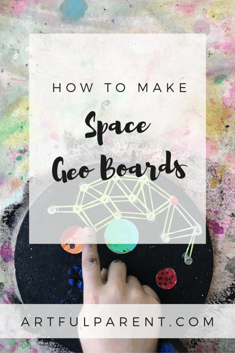 How to Make DIY Space Geoboards for Kids