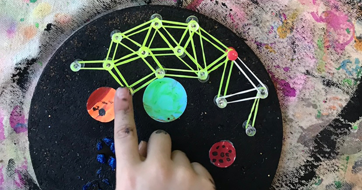 How to Make DIY Space Geoboards for Kids