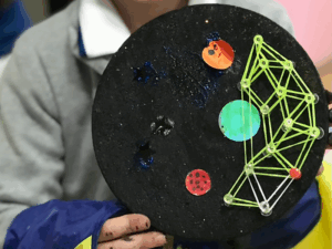 How to Make DIY Space Geoboards for Kids