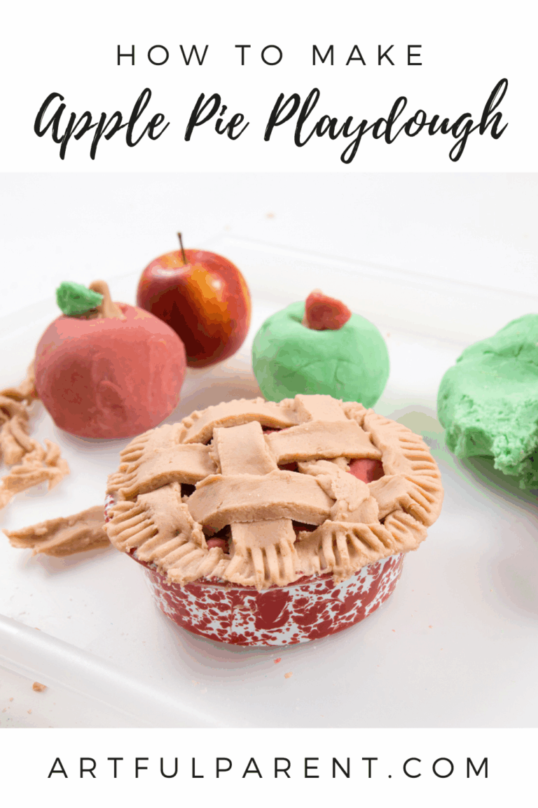 How to Make Apple Pie Playdough - The Artful Parent